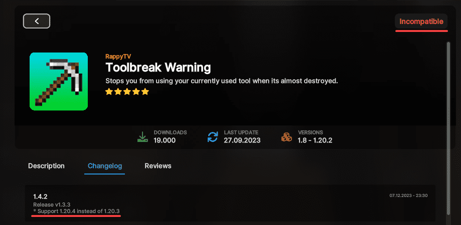 Addons still incompatible after 1.20.4 support | LabyMod Idea