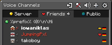 Friends of friends can join "my friends" channel | LabyMod Idea