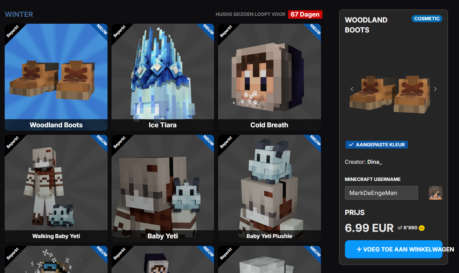 Missing cosmetic in collection page | LabyMod Idea