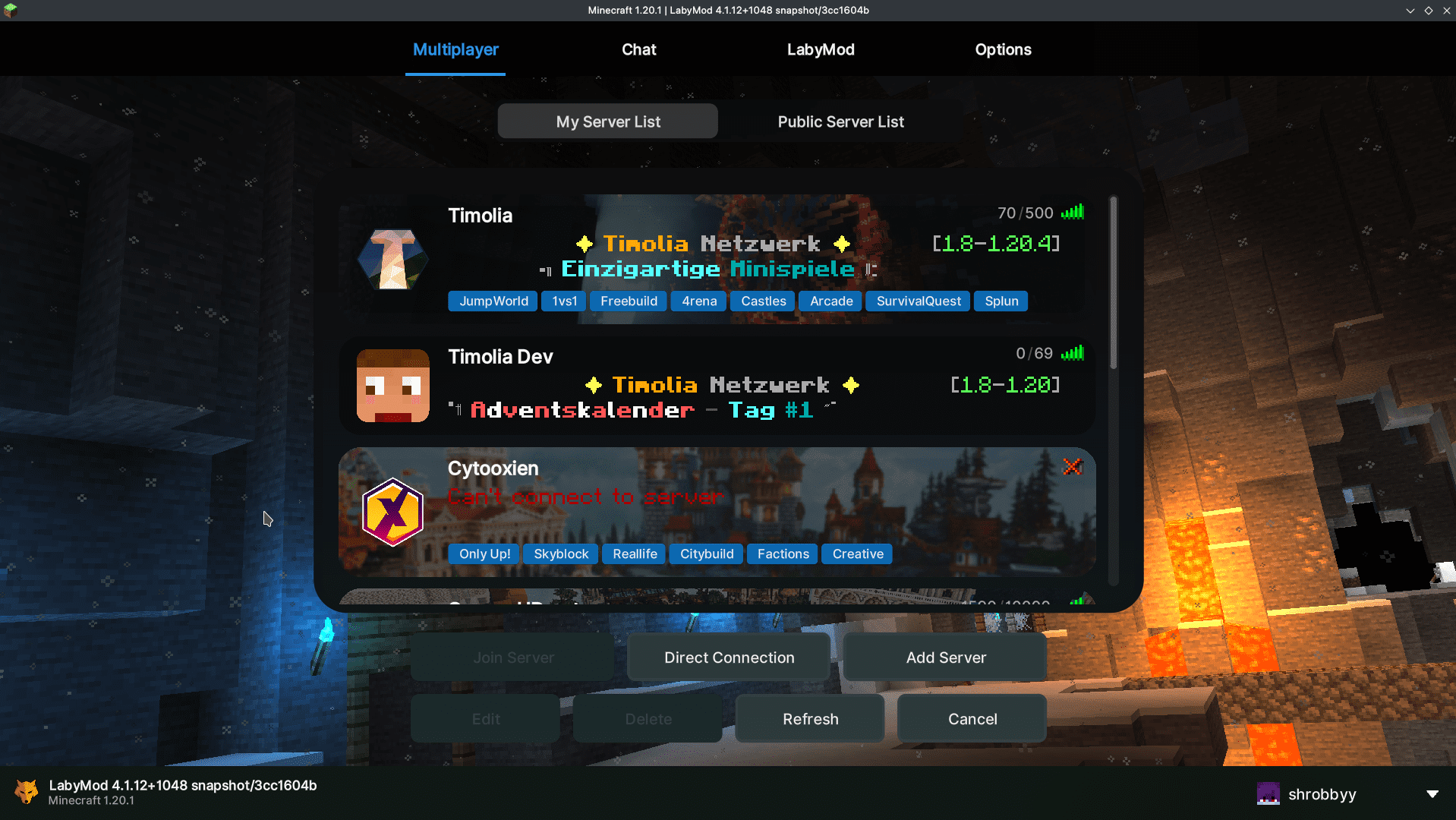 Fancy Theme blur broken on Linux | LabyMod Idea