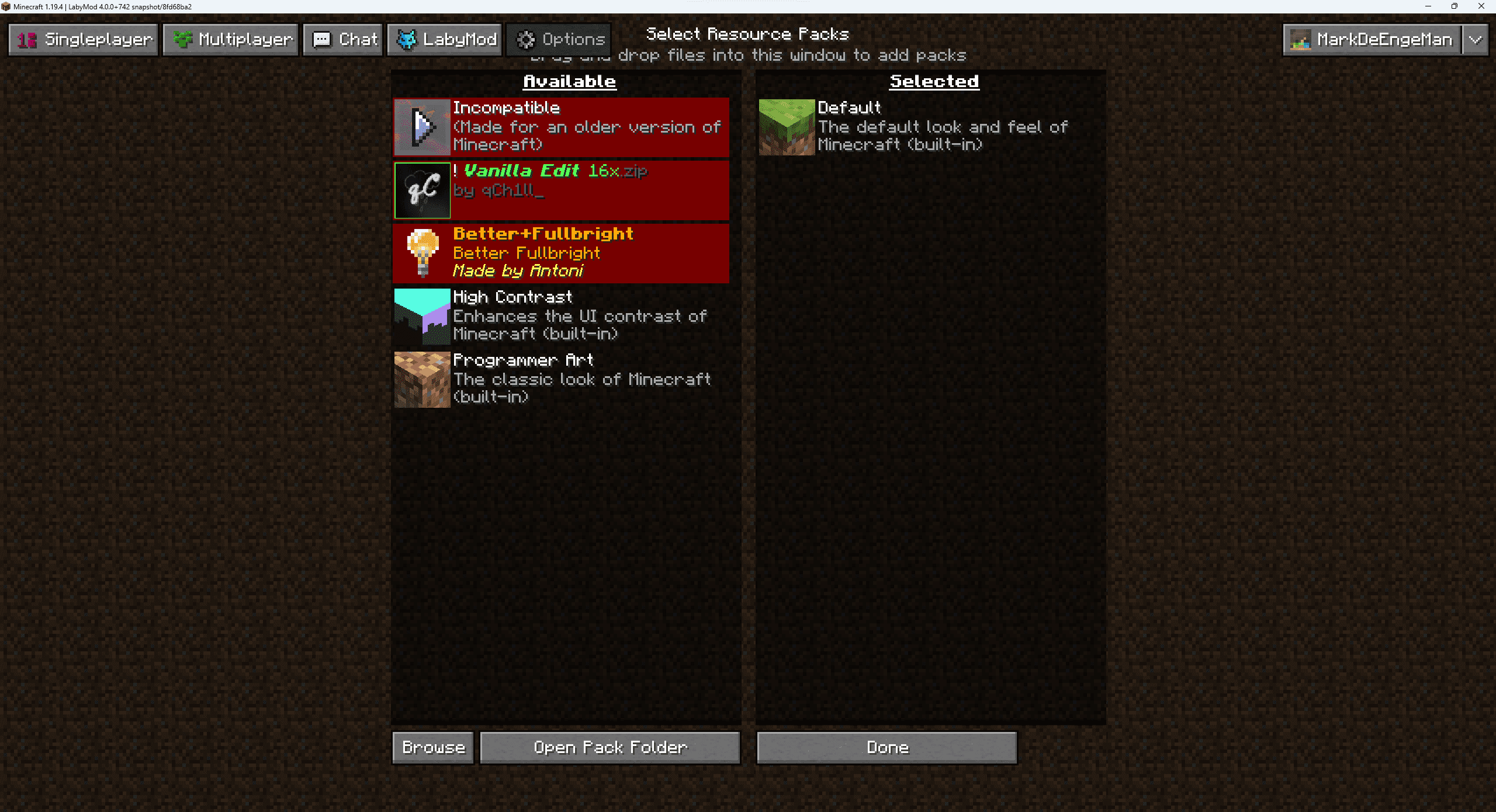 add a delete option | LabyMod Idea