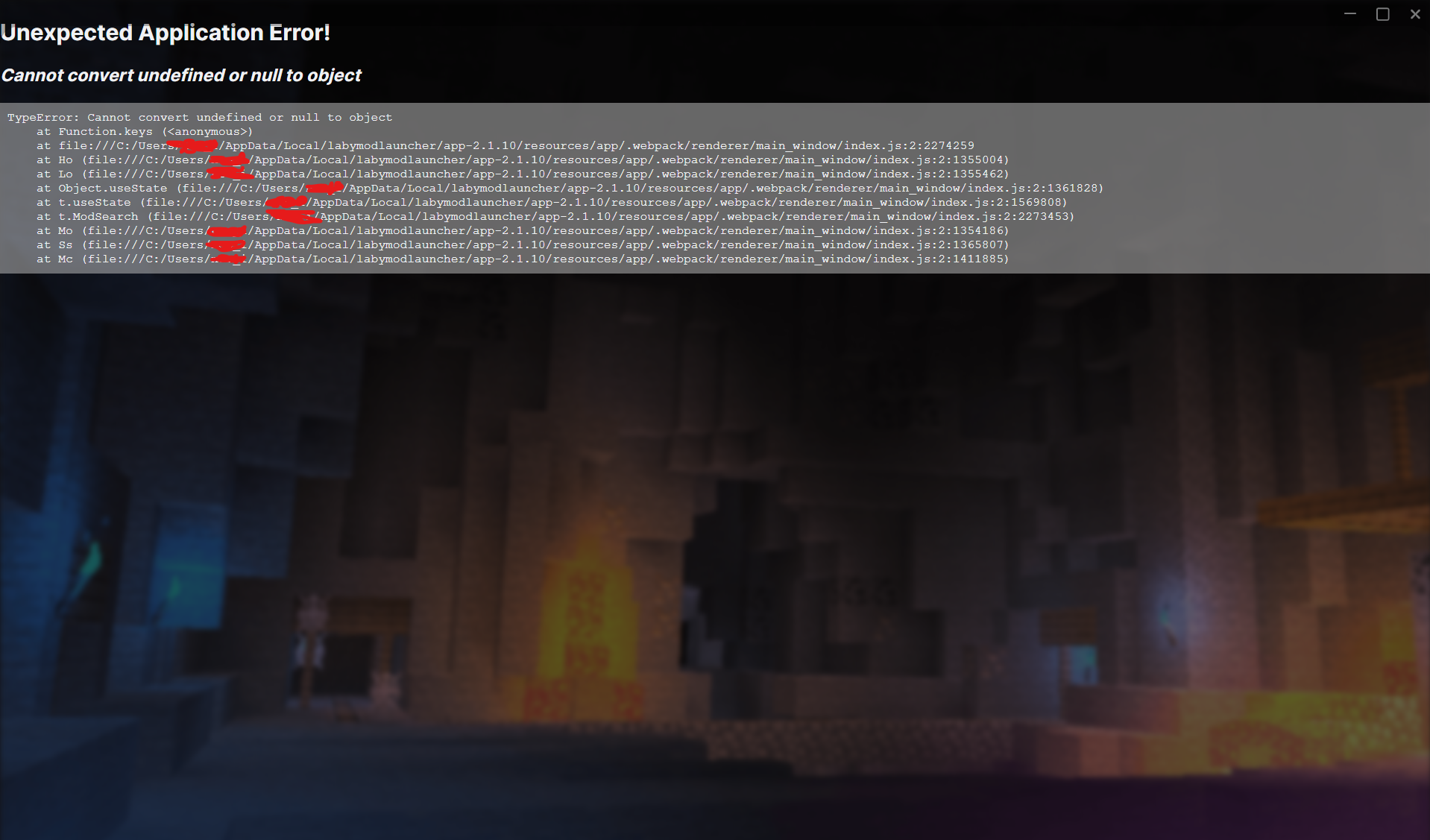 Error, Update the Litemetica | LabyMod Idea