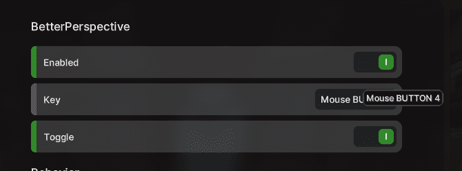 BetterPerspective - Mouse Button | LabyMod Idea