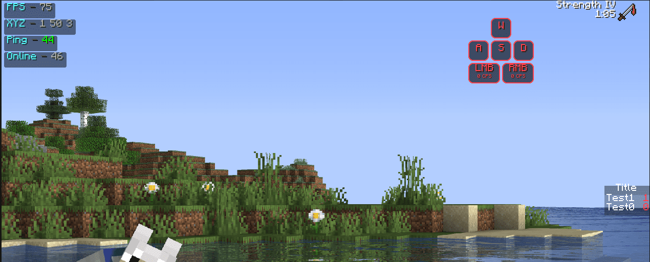 All texts are slipped to the top. | LabyMod Idea