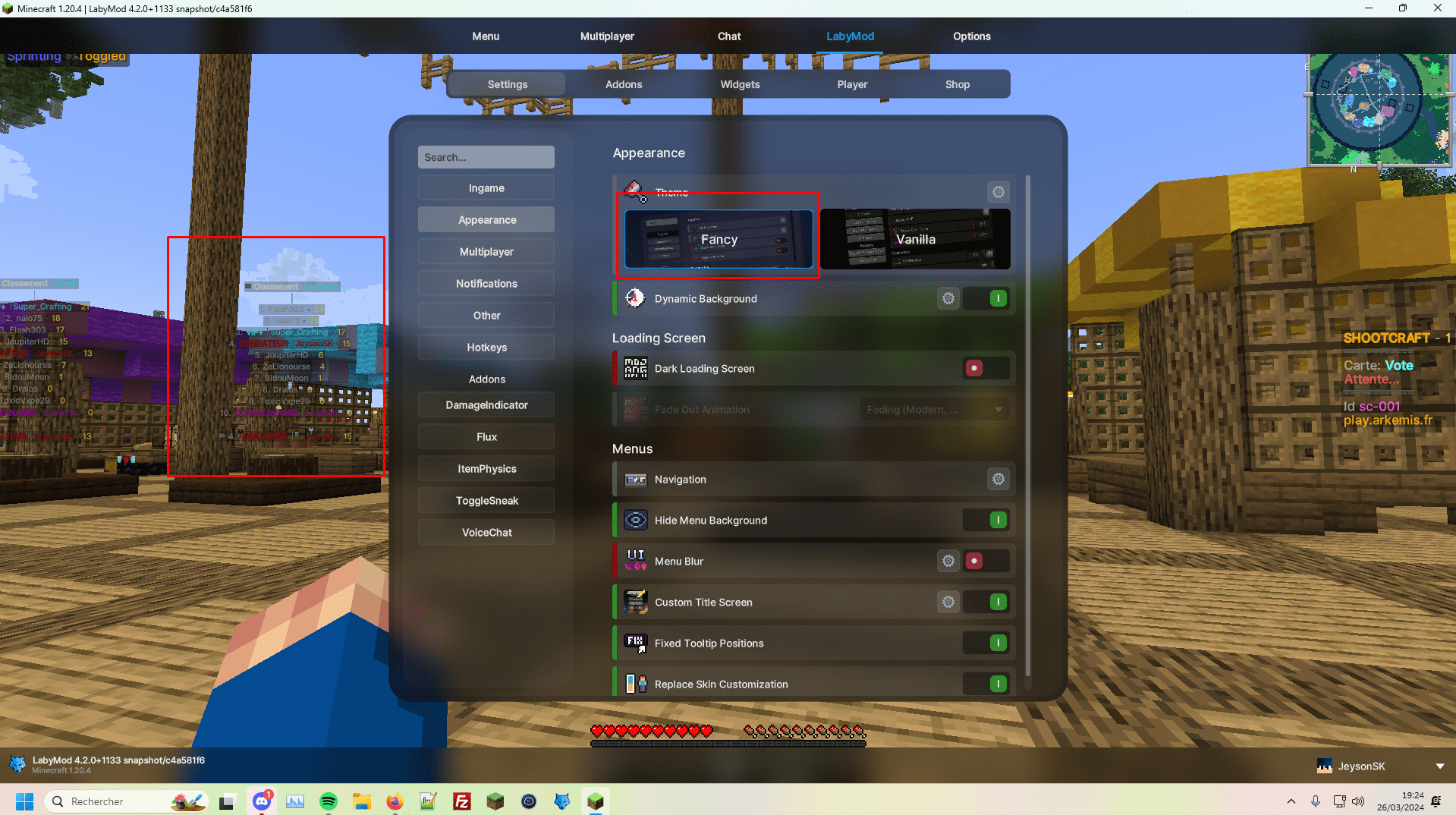 darkened textdisplay | LabyMod Idea