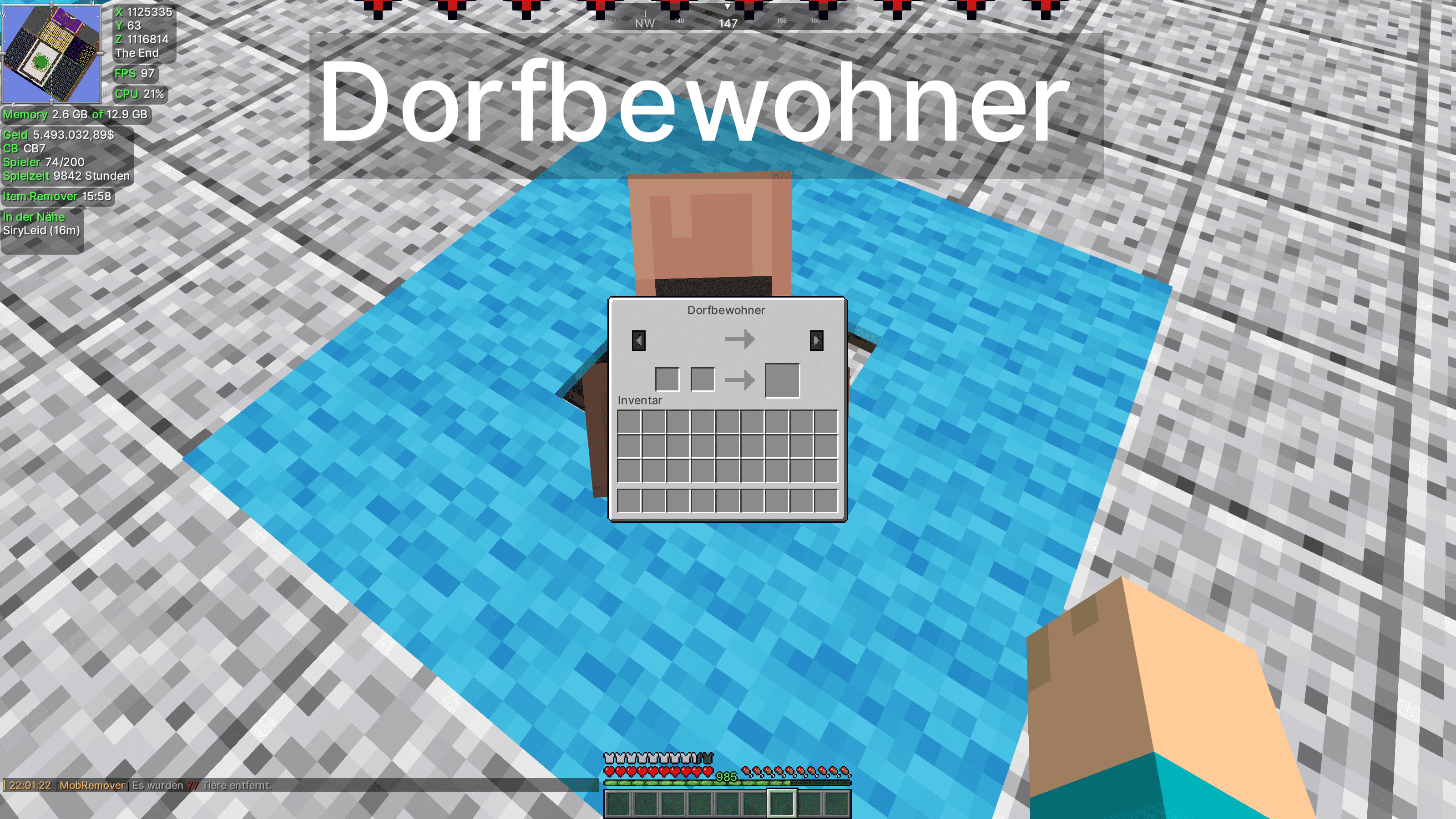 Villager trading menü empty | LabyMod Idea
