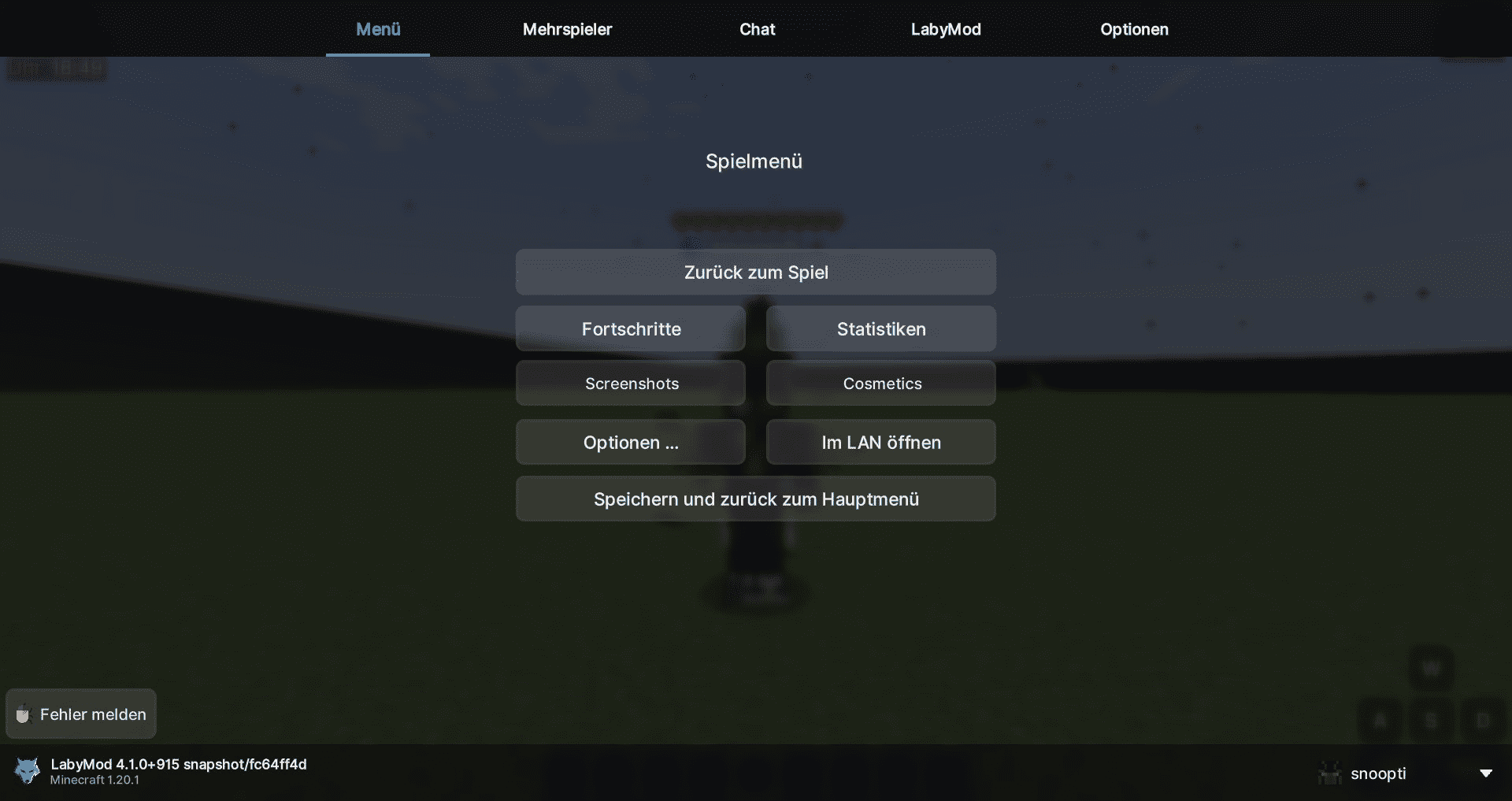 Sky buggin if menu blur activated | LabyMod Idea