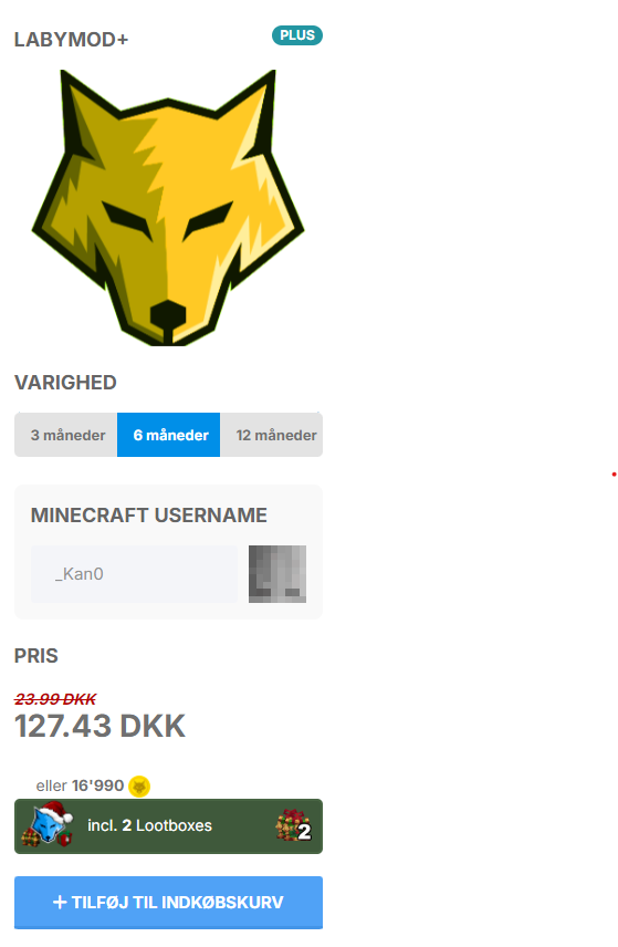 Labymod Plus Showing Wrong Price with the Slash through | LabyMod Idea